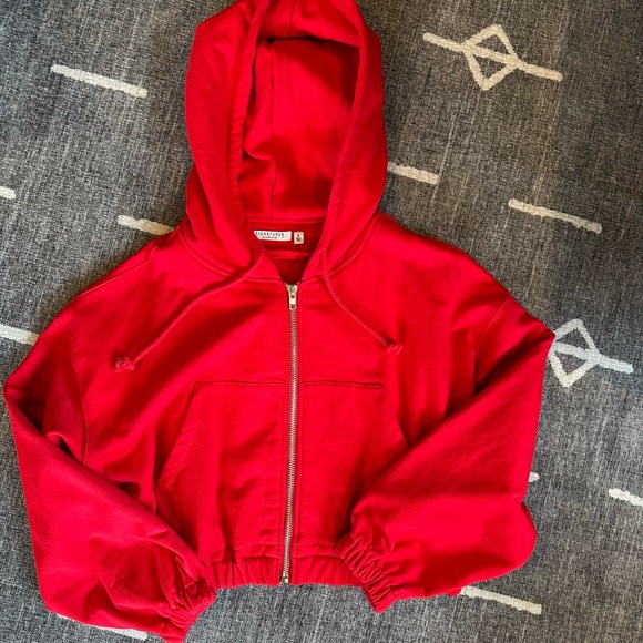 Signature8 | Tops | Cherry Red Zip Up Hoodie | Poshmark